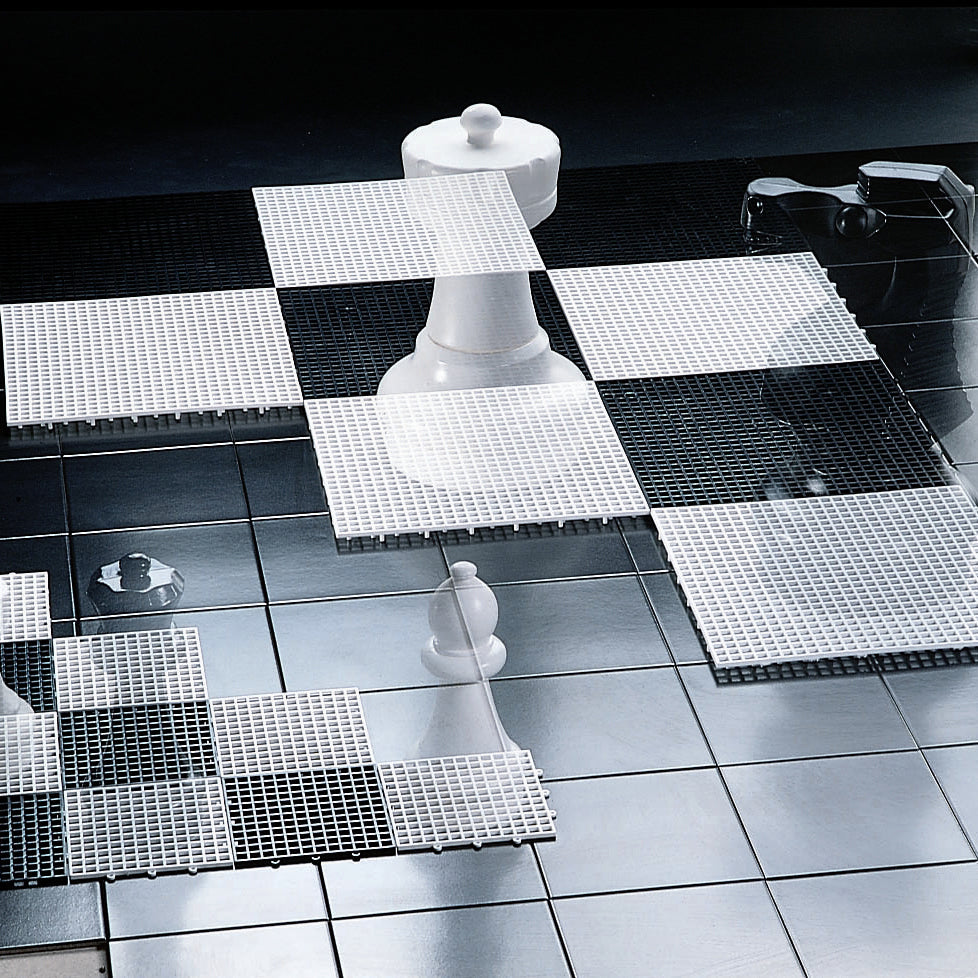 Giant 10x10 Tile Game Board For Use With Oversized Chess or Checker Se ...