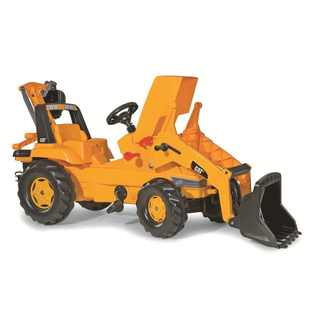 CAT Front Loader With Backhoe Pedal Tractor – Kettler Canada